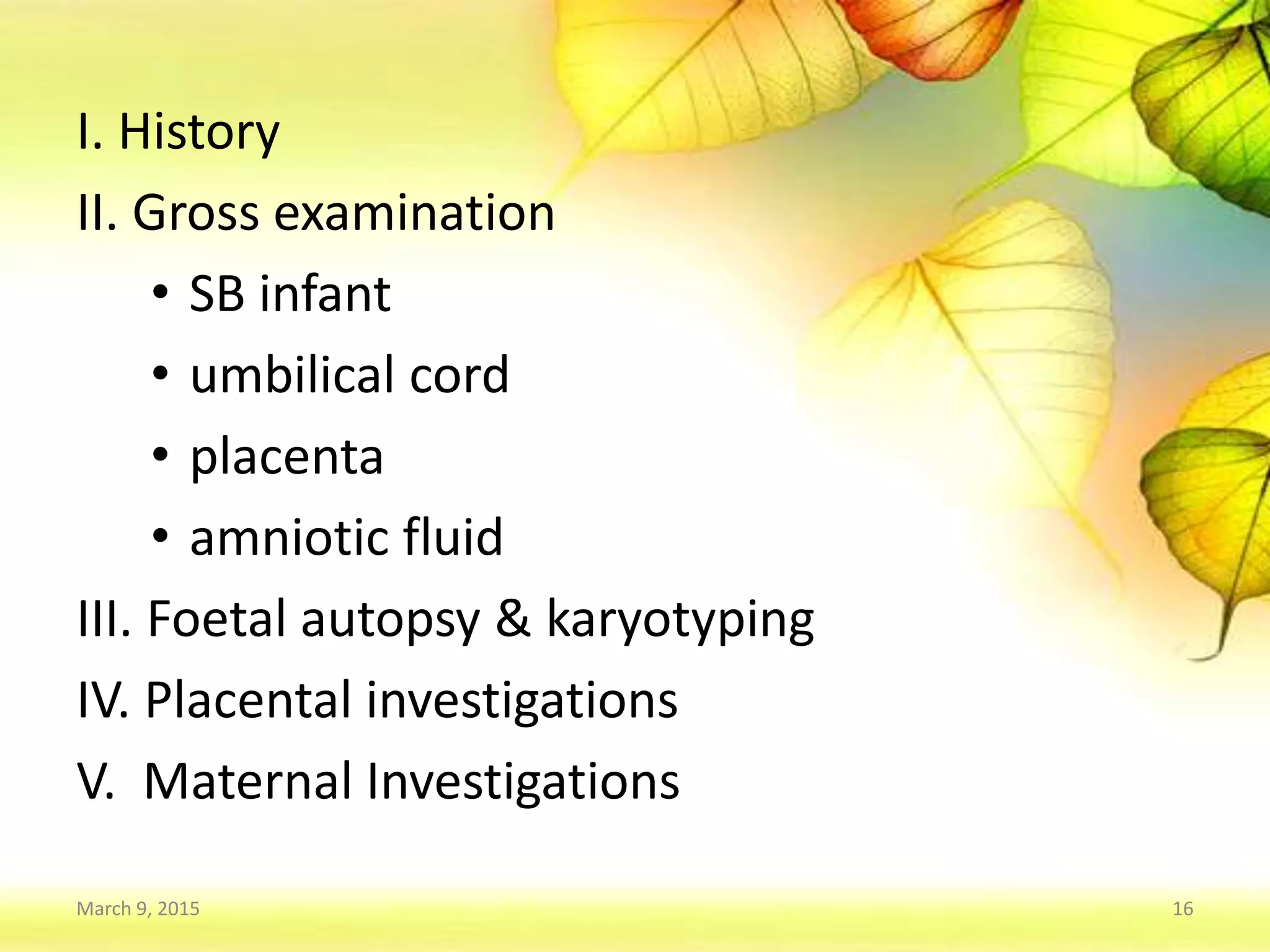 Intrauterine fetal death | PPTX