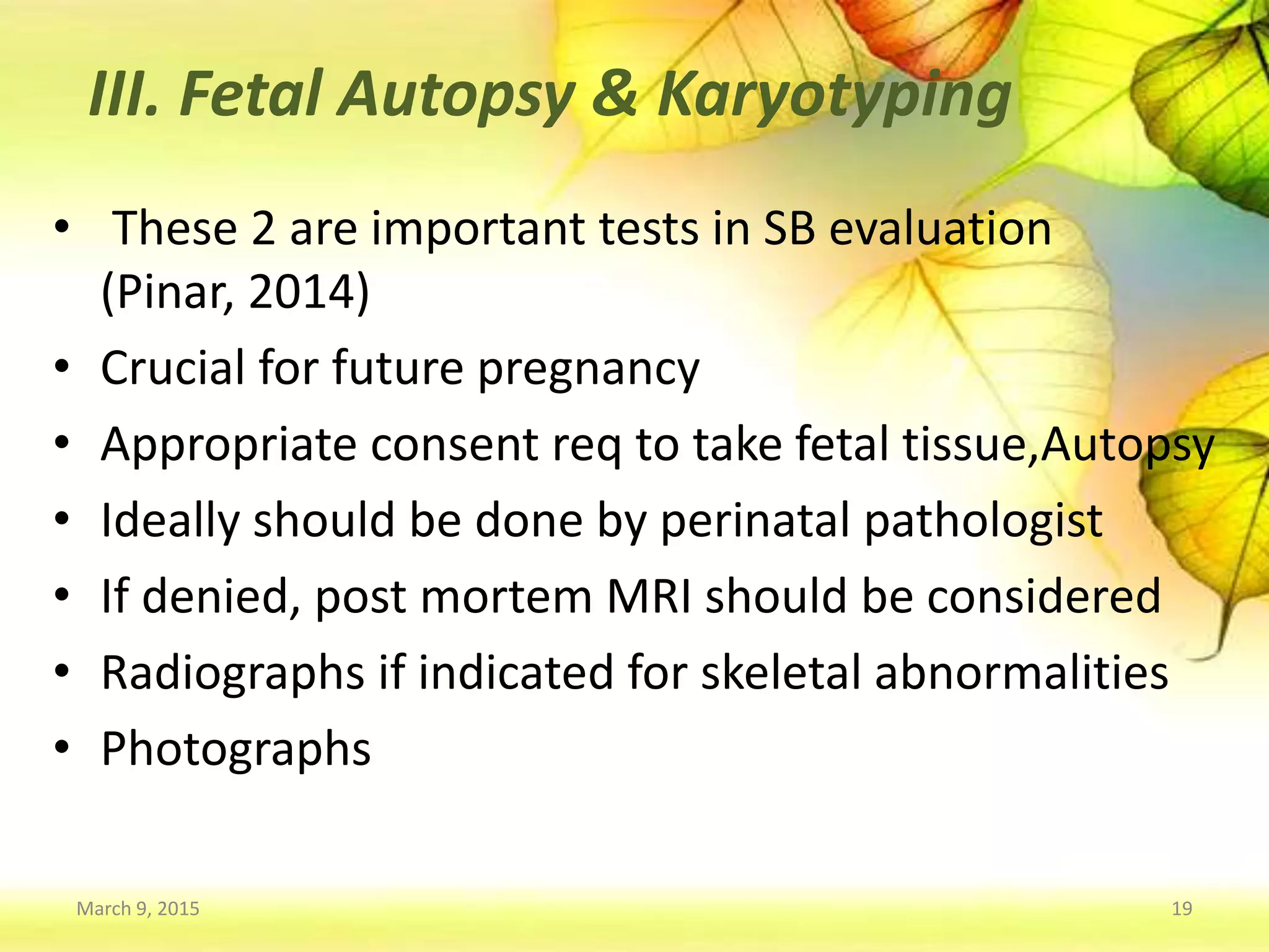 Intrauterine fetal death | PPTX