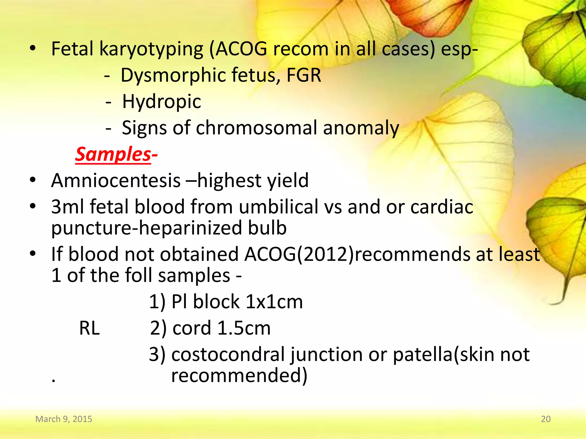 Intrauterine fetal death | PPTX