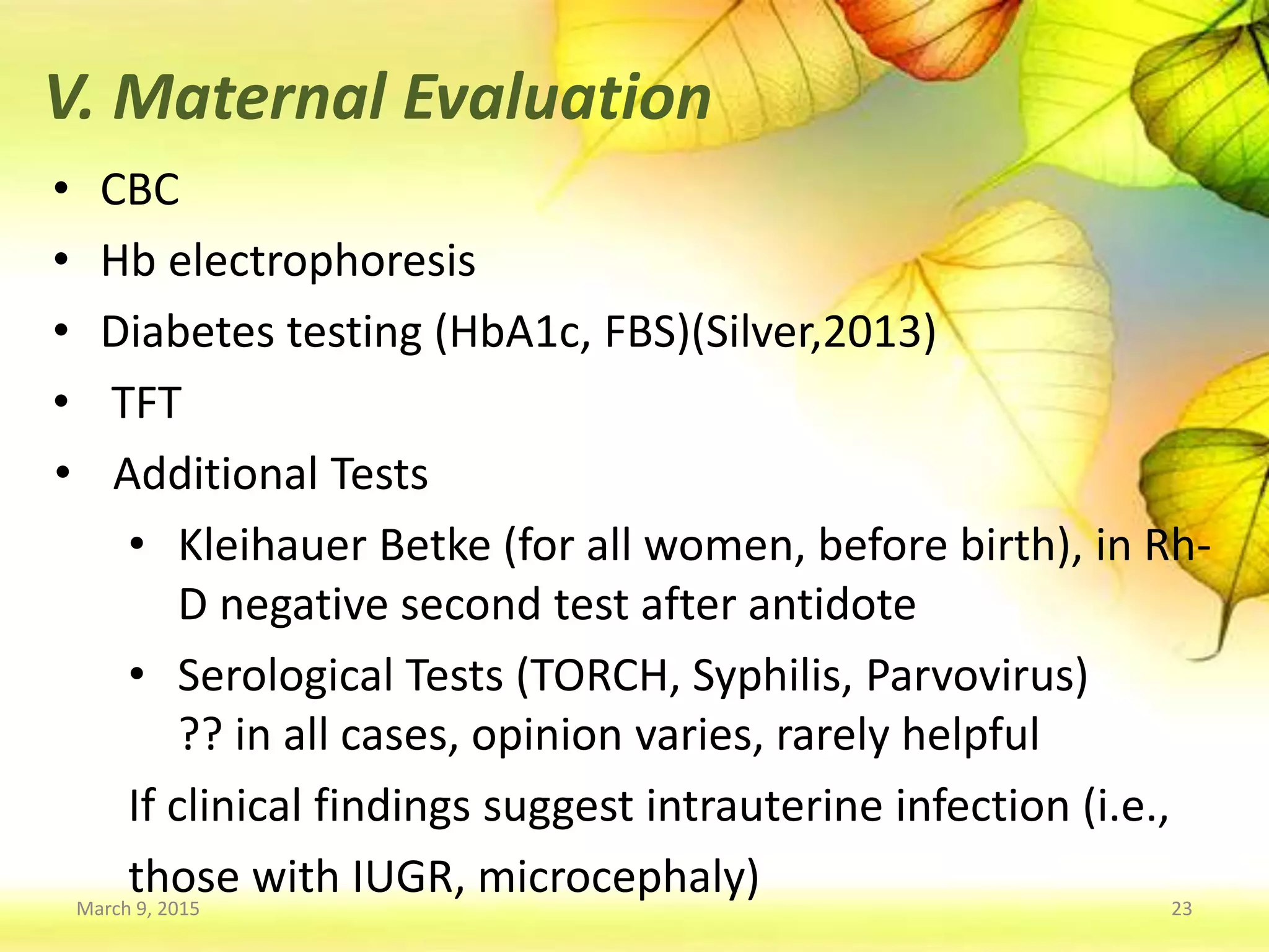 Intrauterine fetal death | PPTX