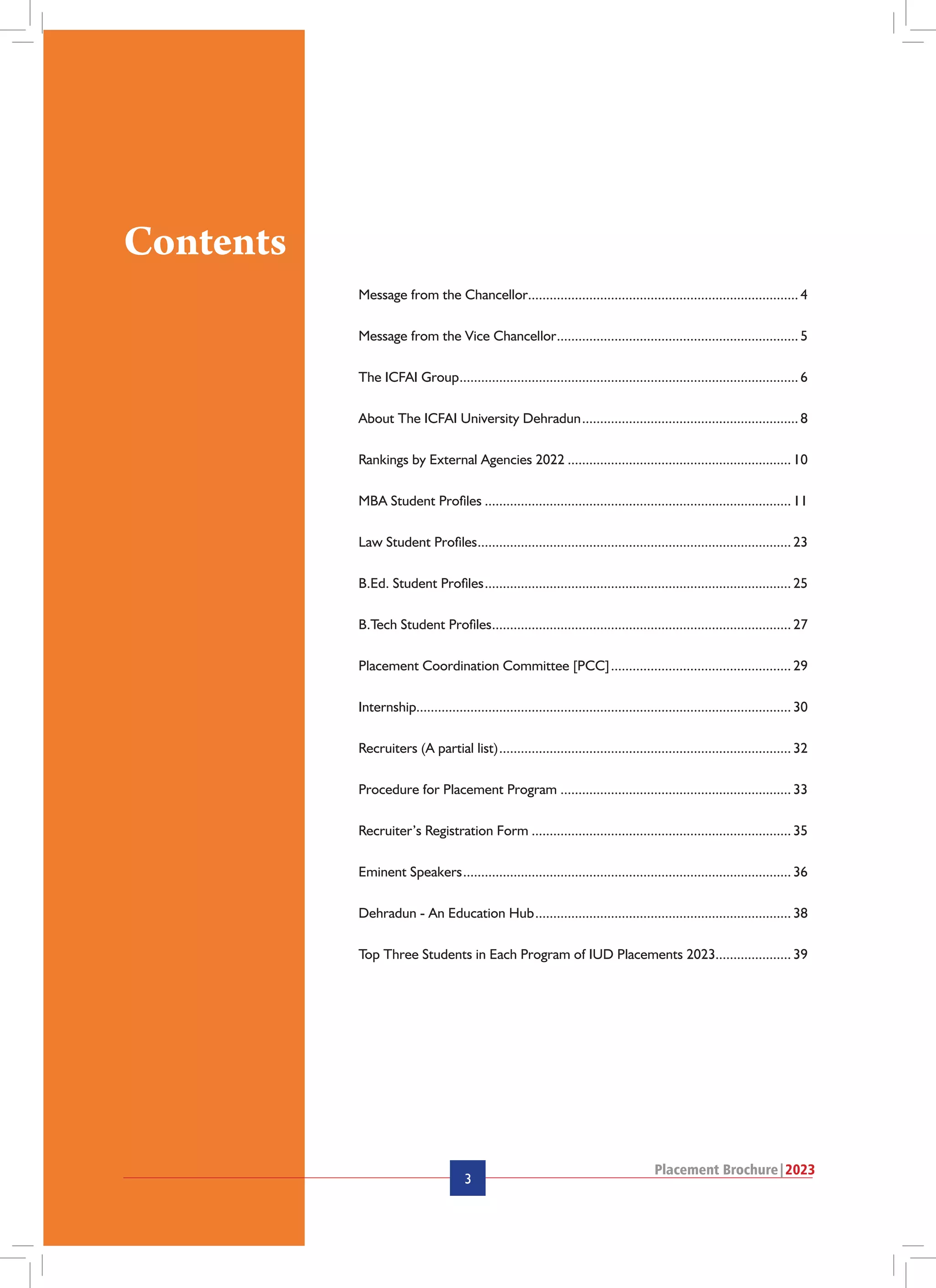 ICFAI University Dehradun Placement Brochure 2023 | PDF | Undergraduate ...