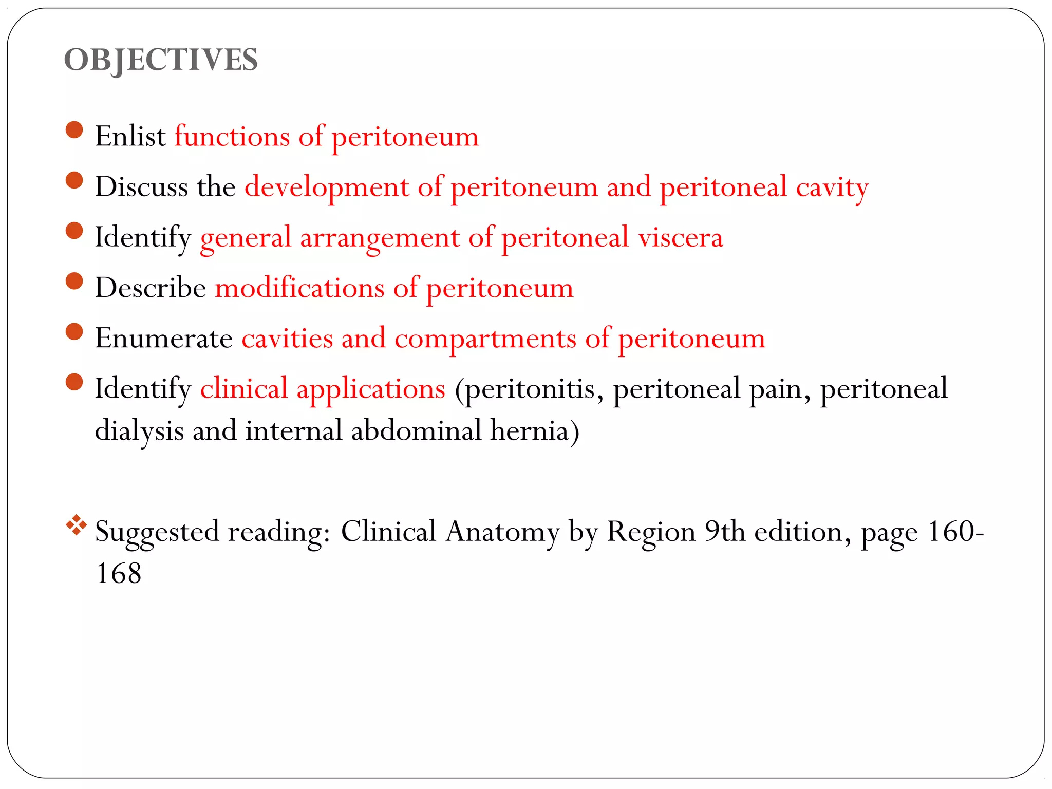 peritoneum and peritoneal cavity | PPT