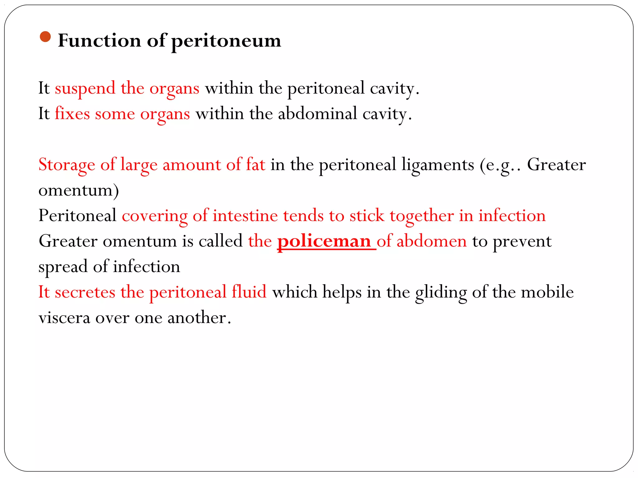 peritoneum and peritoneal cavity | PPT