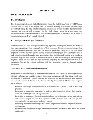 Final Internship Report by kiyimba Bill (International University Of ...