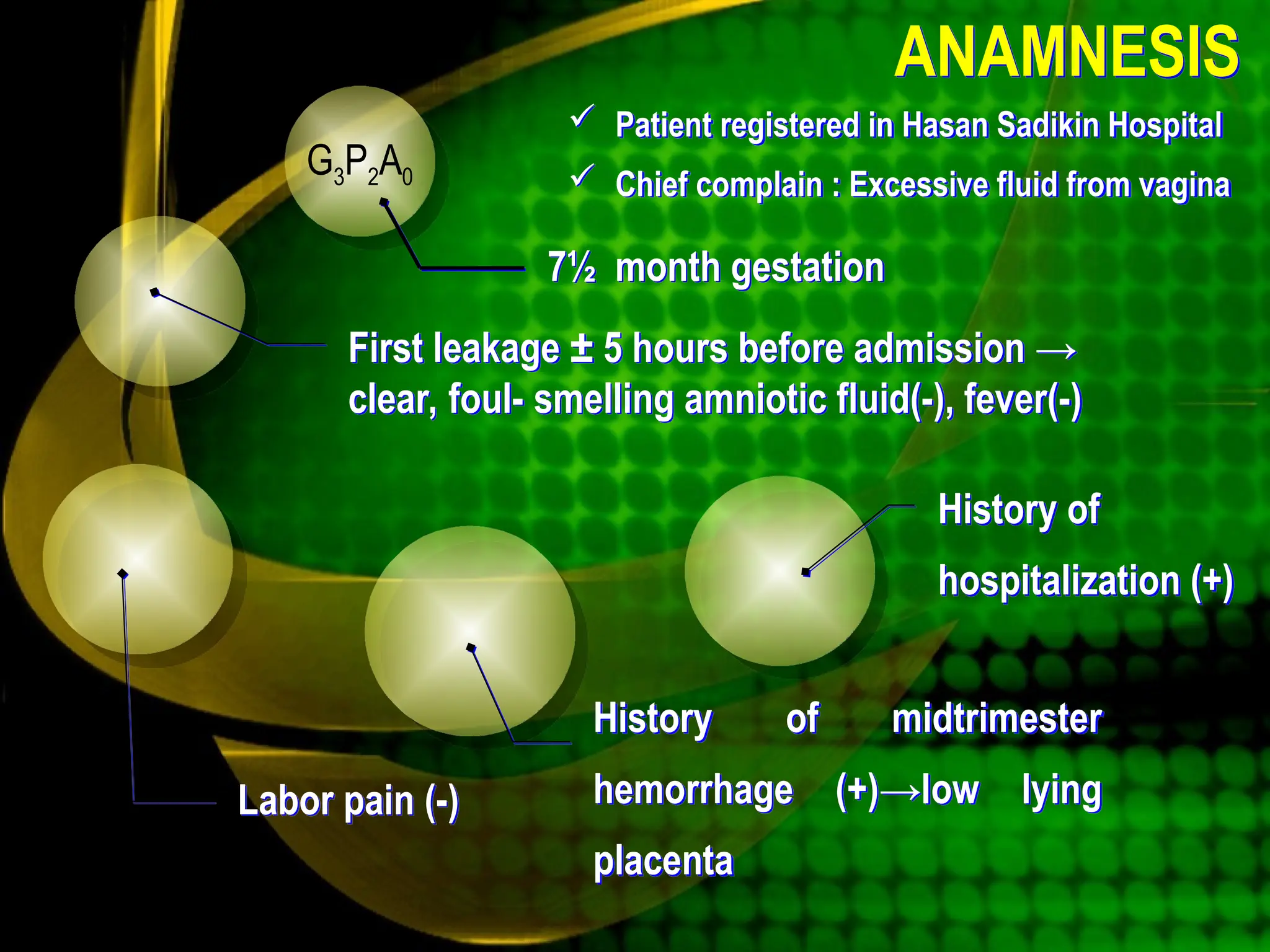 Intra Uterine Fetal Demise dengan Preterm Premature Rupture | PPT