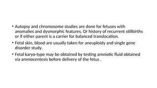 Intrauterine fetal death. A healthy concern | PPTX