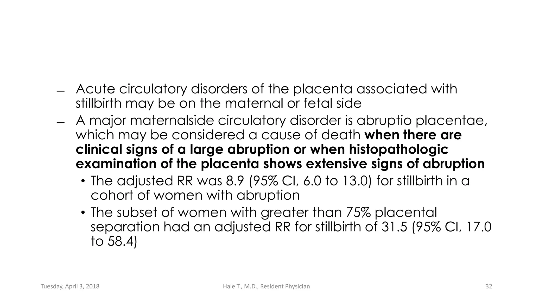 Intrauterine Fetal Death | PDF