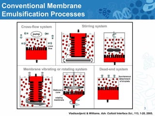 Membrane Emulsification by Dr Henelyta Ribeiro | PDF