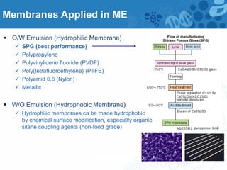 Membrane Emulsification by Dr Henelyta Ribeiro | PDF