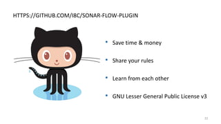 Software AG IUG 2017 - Sonarqube flow plugin | PPTX | Web Development | Internet