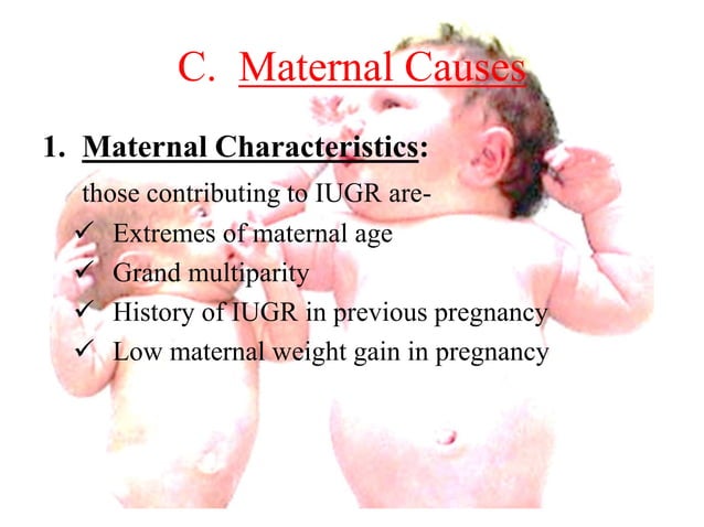 Aetiology and classification of IUGR by- ANANY GUPTA (KGMU) | PPTX