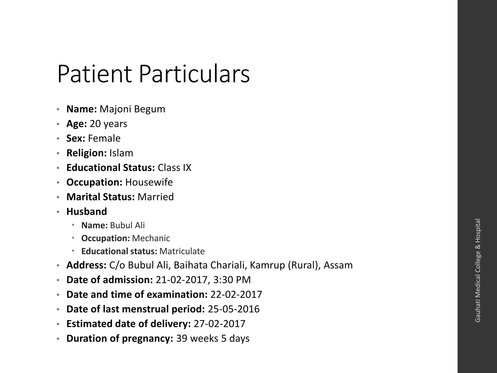 Case Study on Intrauterine Growth Restriction | PPTX