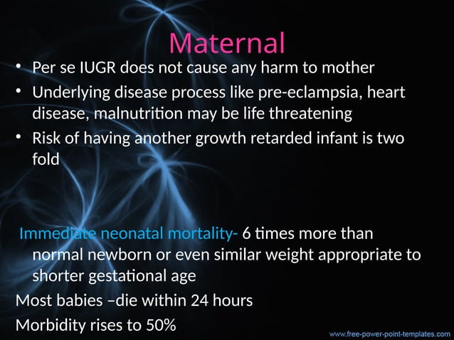 INTRAUTERINE GROWTH RESTRICTION (IUGR).. | PPT