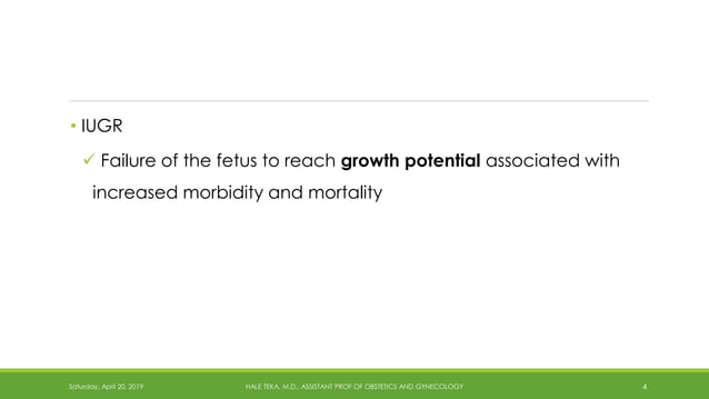 Iugr | PDF | Pregnancy | Reproductive Health