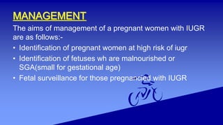 IUGR (intra uterine growth restrictions ) | PPTX