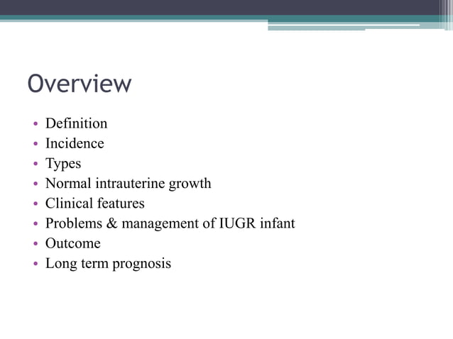 IUGR- INtra uterine growth retardation - iugr | PPTX