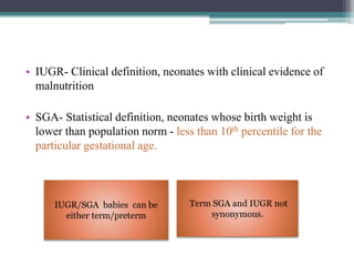 IUGR- INtra uterine growth retardation - iugr | PPTX