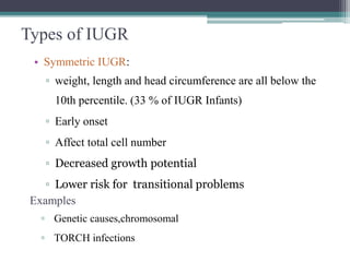 IUGR- INtra uterine growth retardation - iugr | PPTX