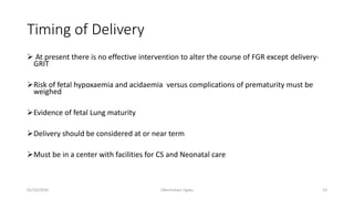 INTRAUTERINE GROWTH RESTRICTION | PPTX