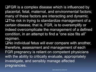 CONTROVERSIES IN MANAGEMENT OF IUGR | PPT
