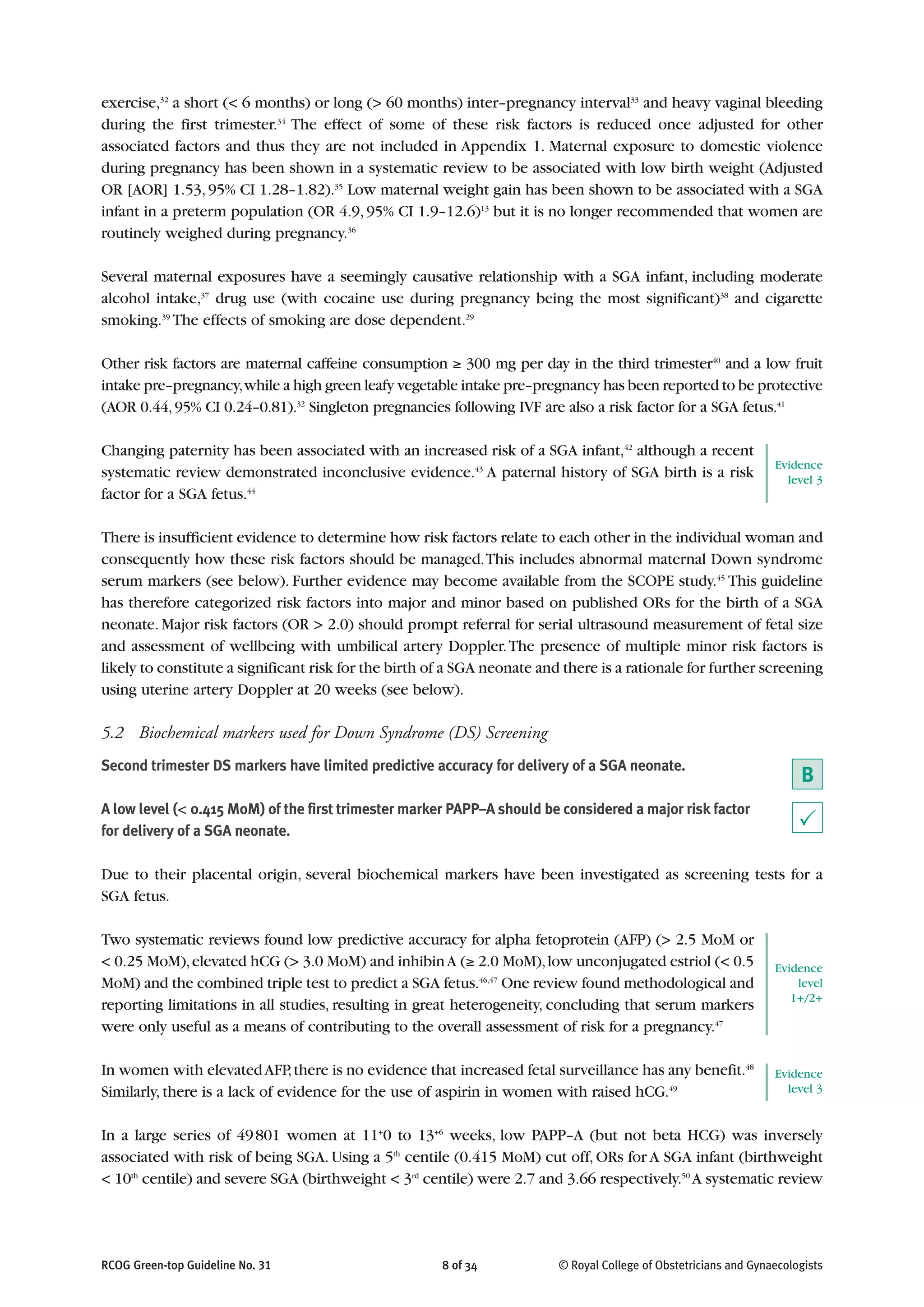 Iugr rcog guidelines | PDF