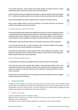 Iugr rcog guidelines | PDF