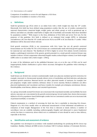 Iugr rcog guidelines | PDF