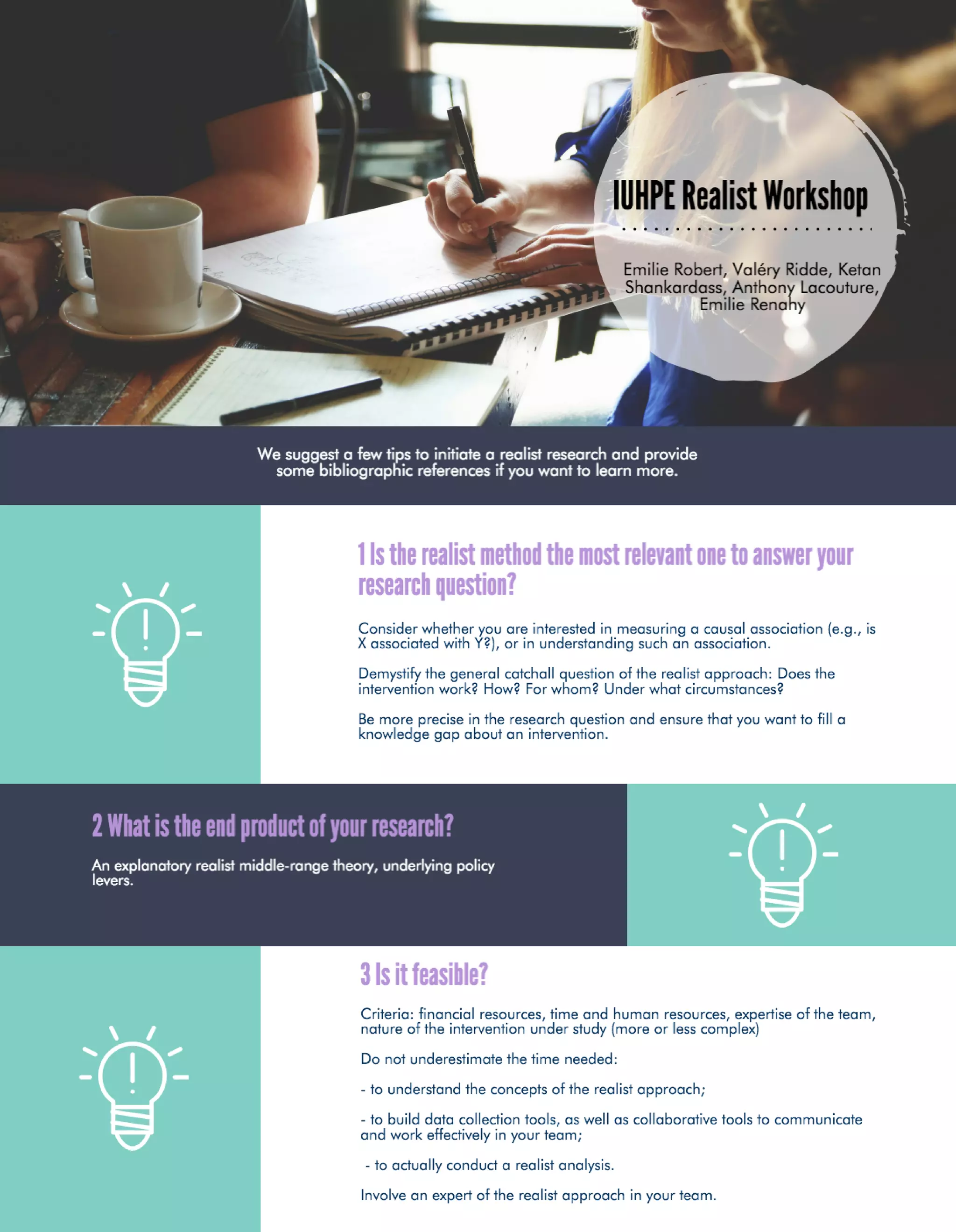 Realist approach to evaluation: hints and reading recommendations | PDF