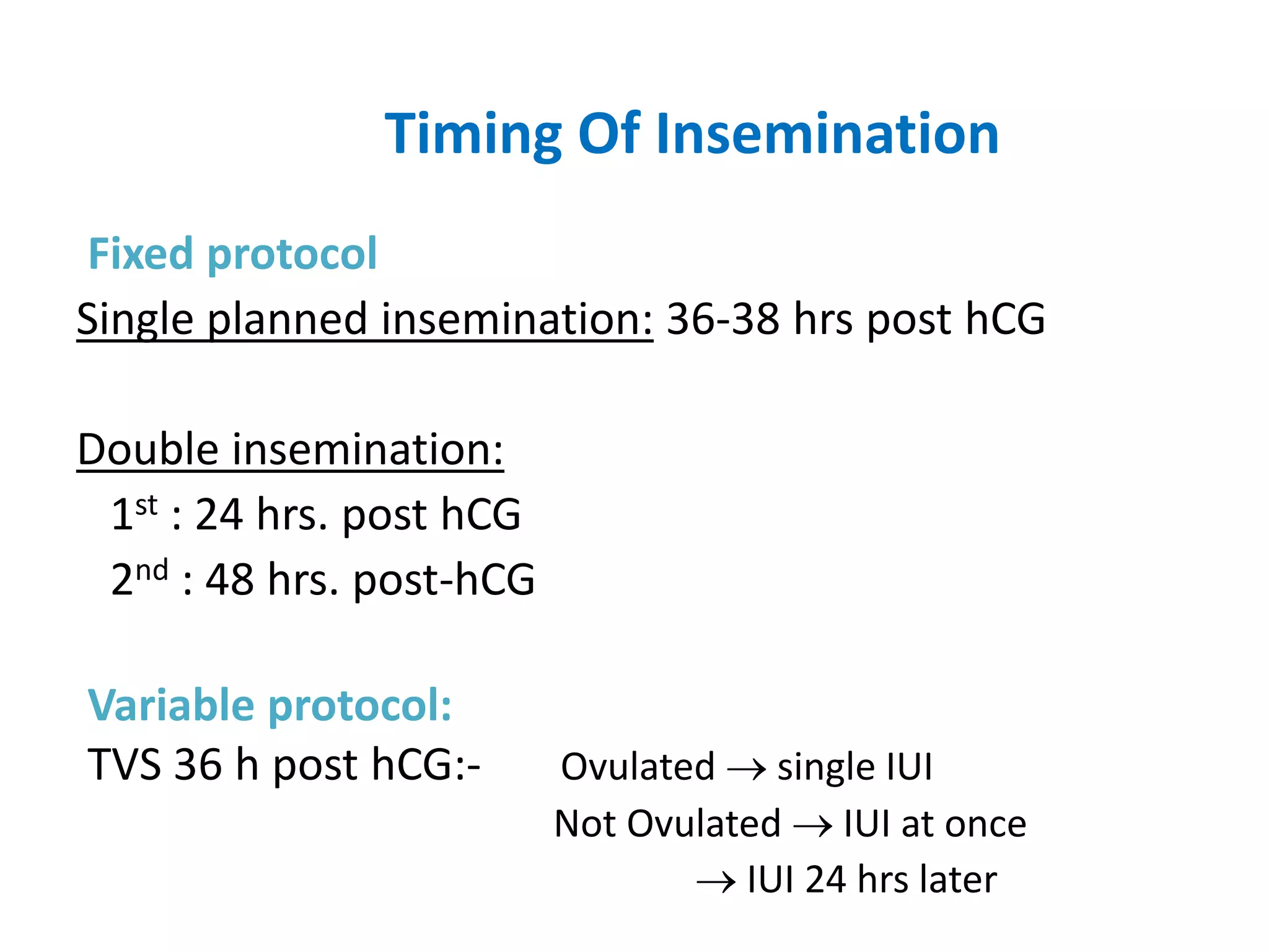 Role of IUI in the era of IVF | PPTX