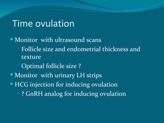 IUI - Intrauterine insemination - how to optimise results | PPT
