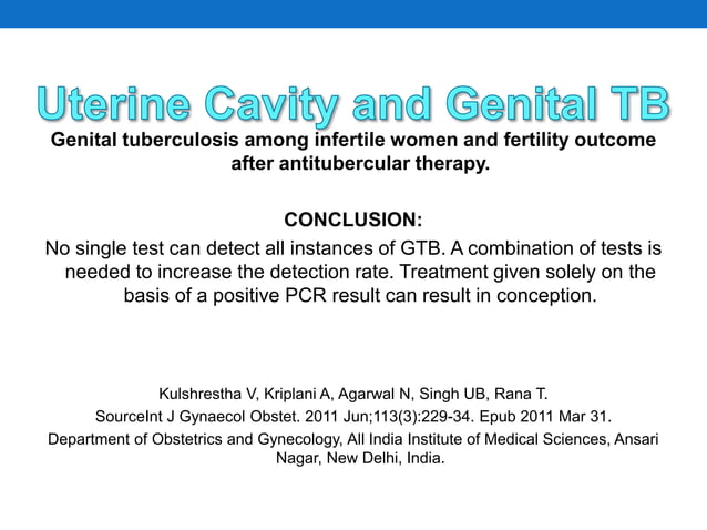 IUI-Patient Selection and Indications for IUI | PPTX