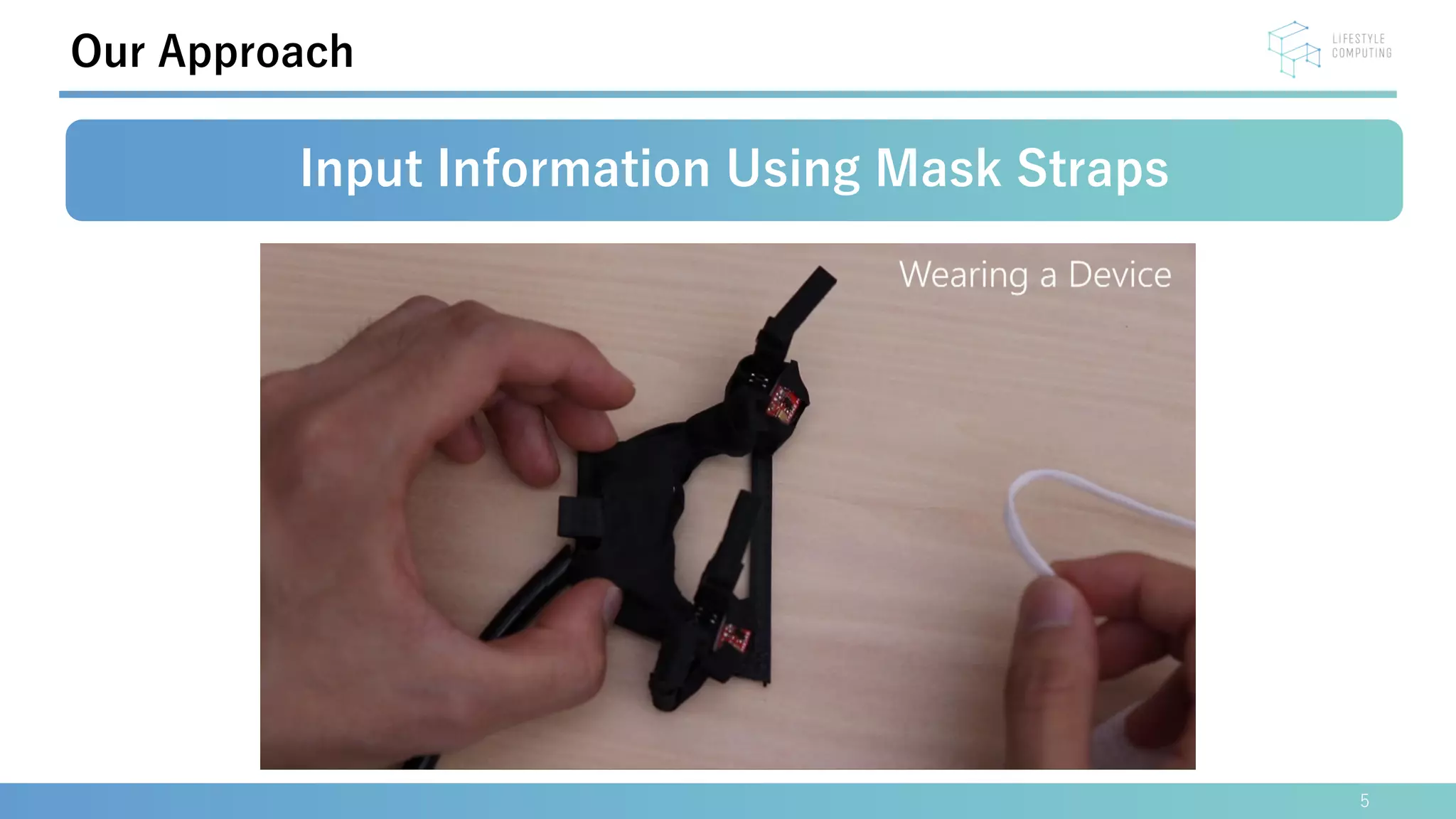 Masktrap: Designing and Identifying Gestures to Transform Mask Strap into an Input Interface | PPT