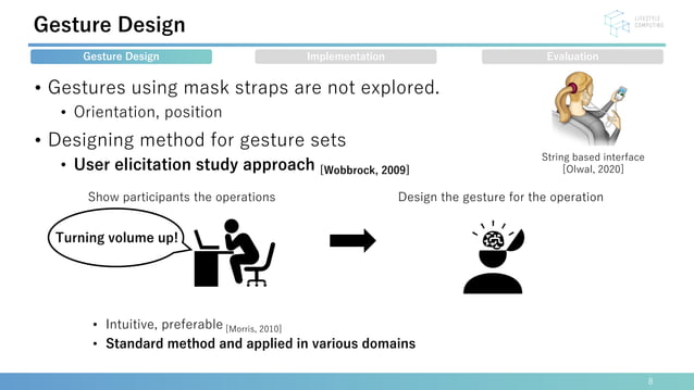 Masktrap: Designing and Identifying Gestures to Transform Mask Strap into an Input Interface | PPT