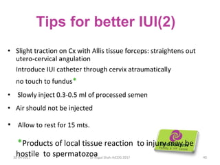 Intrauterine Insemination-Clinician's Perspectives | PPTX