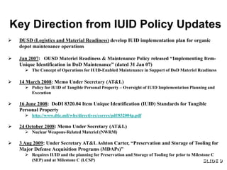 IUID Policy | PDF