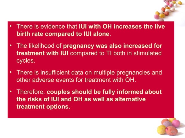 Ovarian Stimulation in IUI- Overview Sr. Jyoti Bhaskar | PPT ...