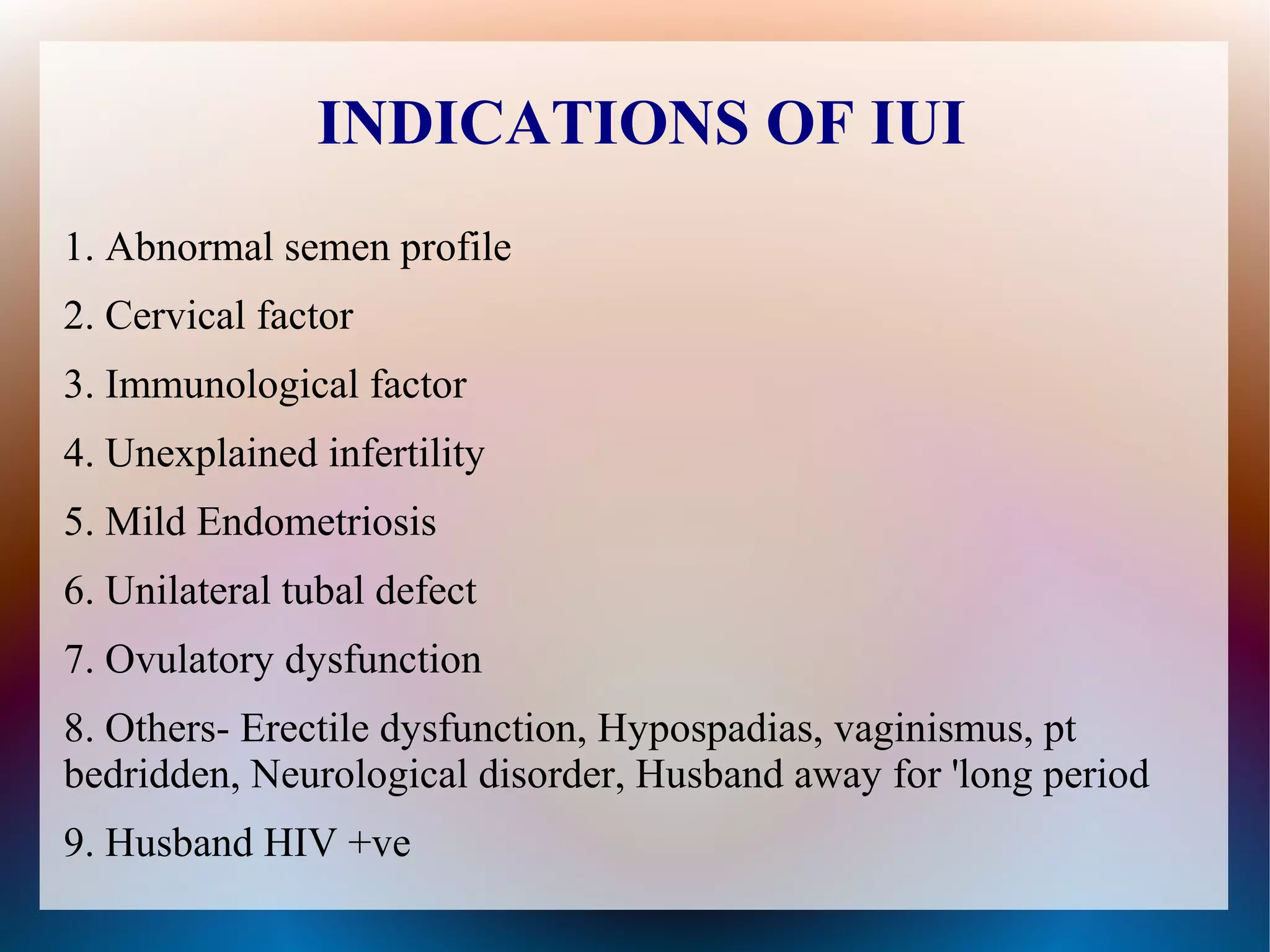 Intra Uterine Insemination | ODP