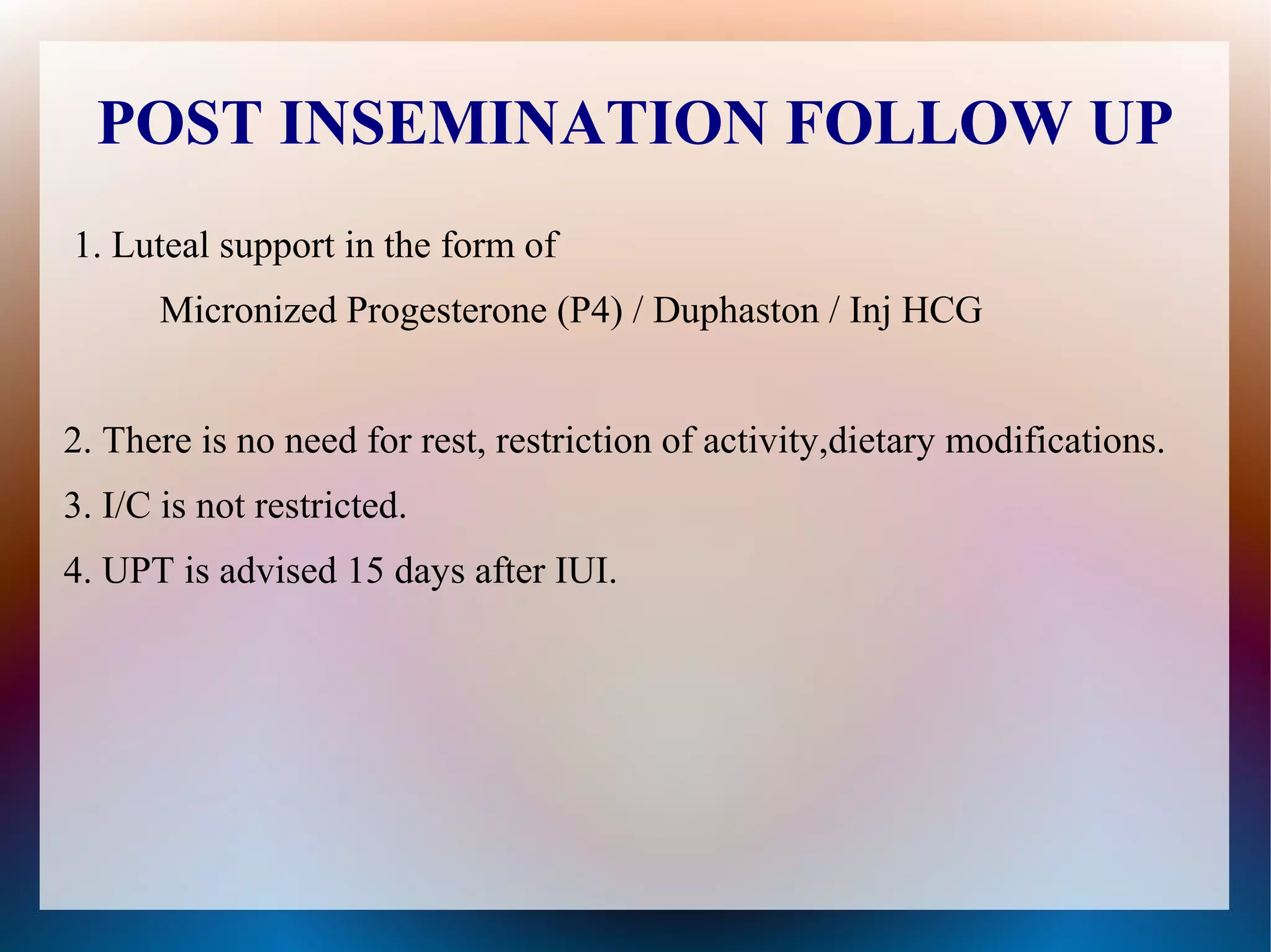 Intra Uterine Insemination | ODP