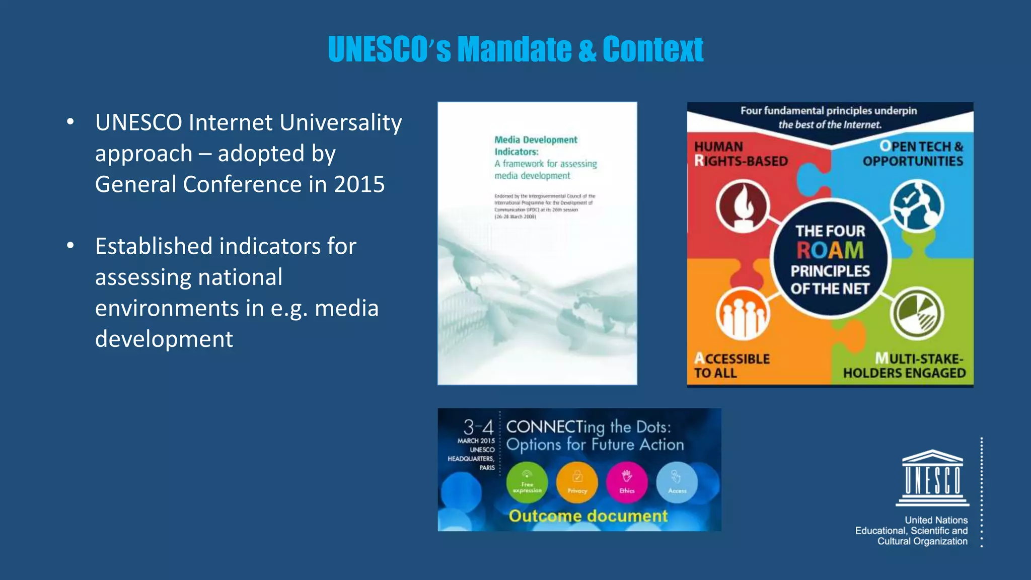 UNESCO's Internet Universality Indicators (IUIs) - Adeline Hulin | PPT