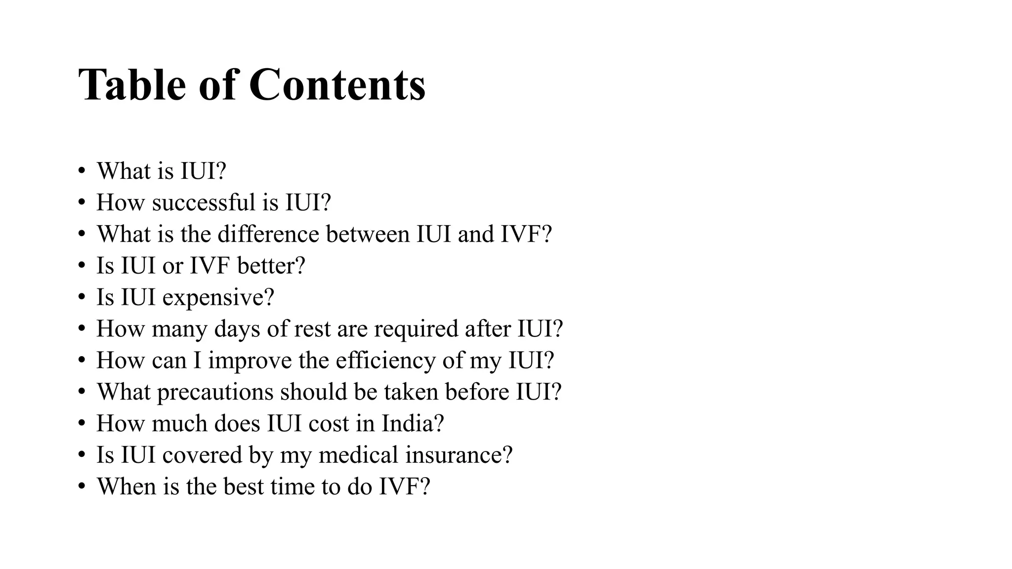 IUI Procedure & Infertility Process: A Step-by-Step Guide | PPTX