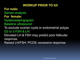 INTRAUTERINE INSEMINATION Protocol | PDF