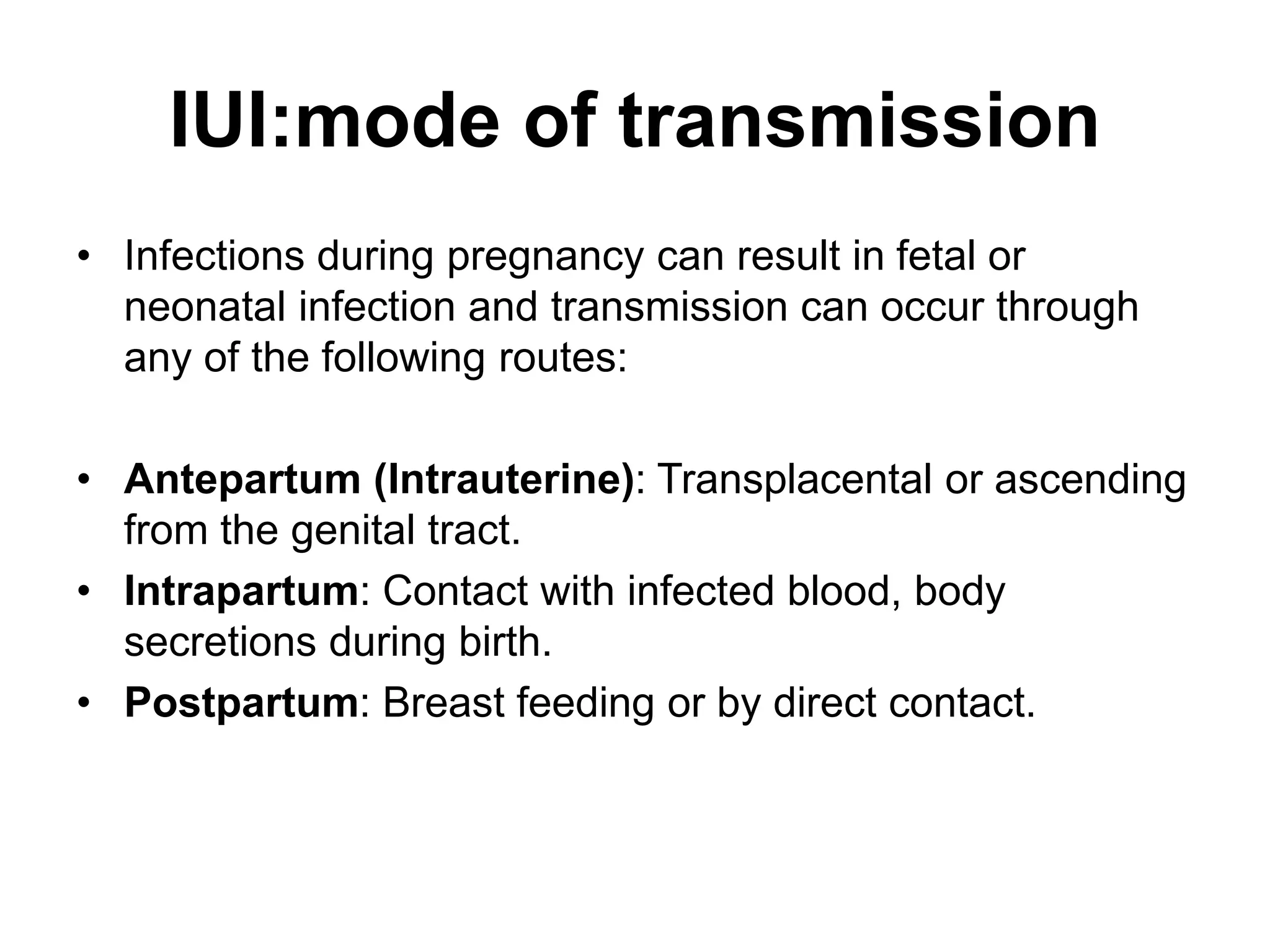 Intrauterine Infections- Dr RAVINDRA G O | PPTX
