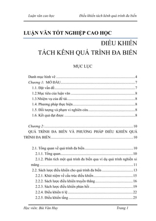 Điều khiển tách kênh quá trình đa biến | PDF