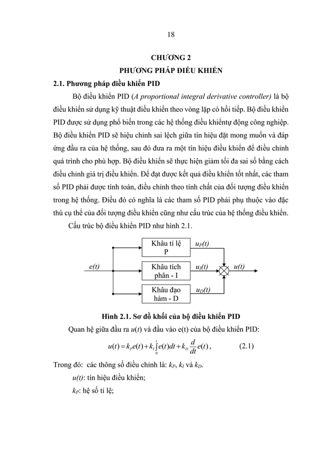 Điều khiển và ổn định mức nước ứng dụng bộ điều chỉnh PID và Logic mờ.pdf