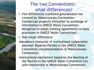 International Conventions on Water | PPT