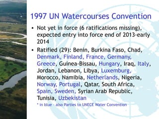 International Conventions on Water | PPT