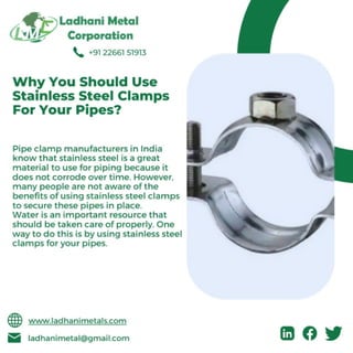 Stainless Steel Clamp | Gold Refining Machine | Titanium Tank - Ladhani ...