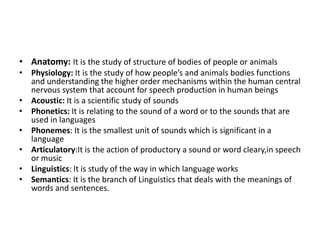 speech processing basics | PPTX