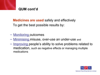 Quality Use of Medicines | PPT