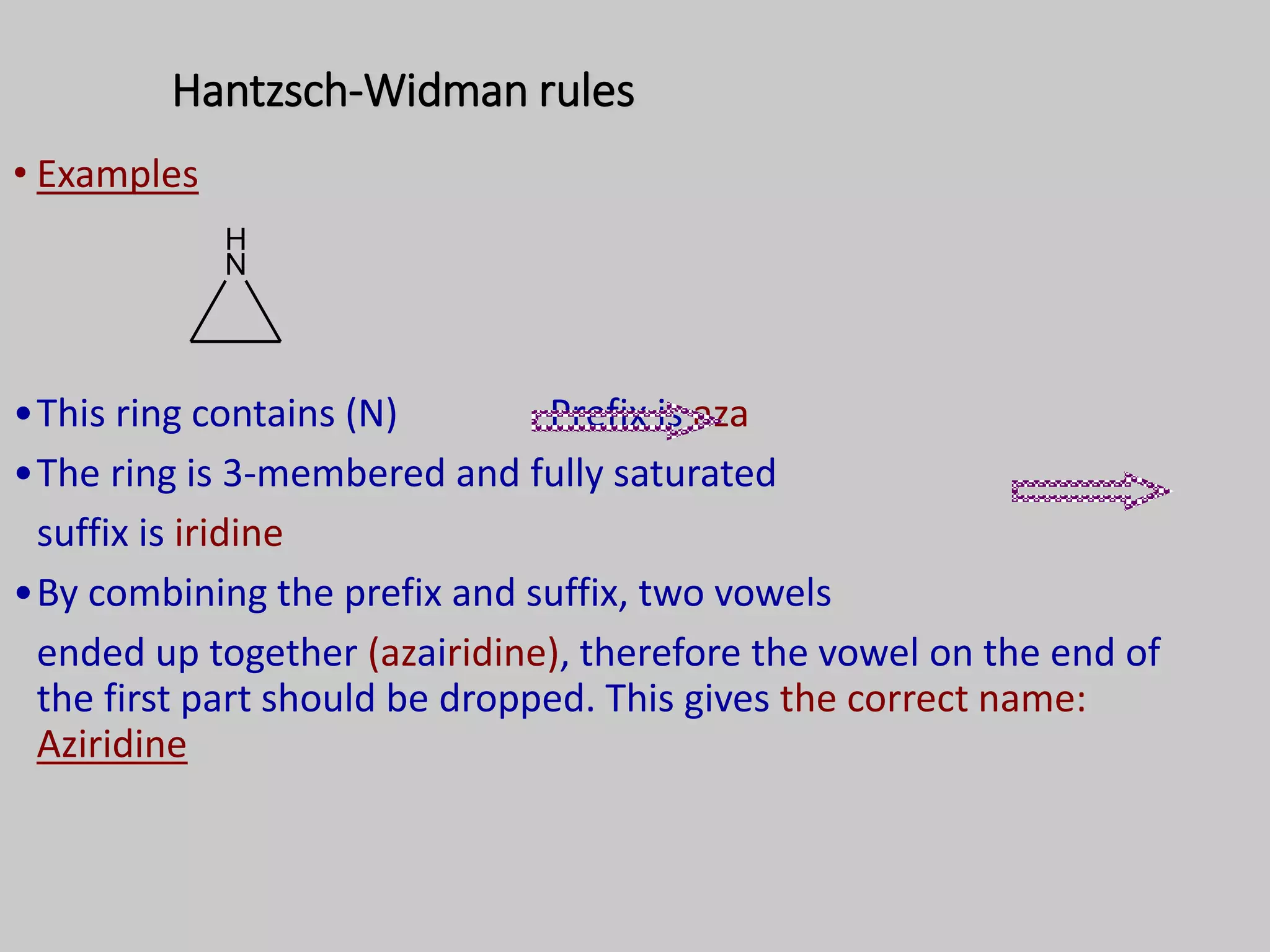Nomenclature Of Heterocyclic Compound Ppt